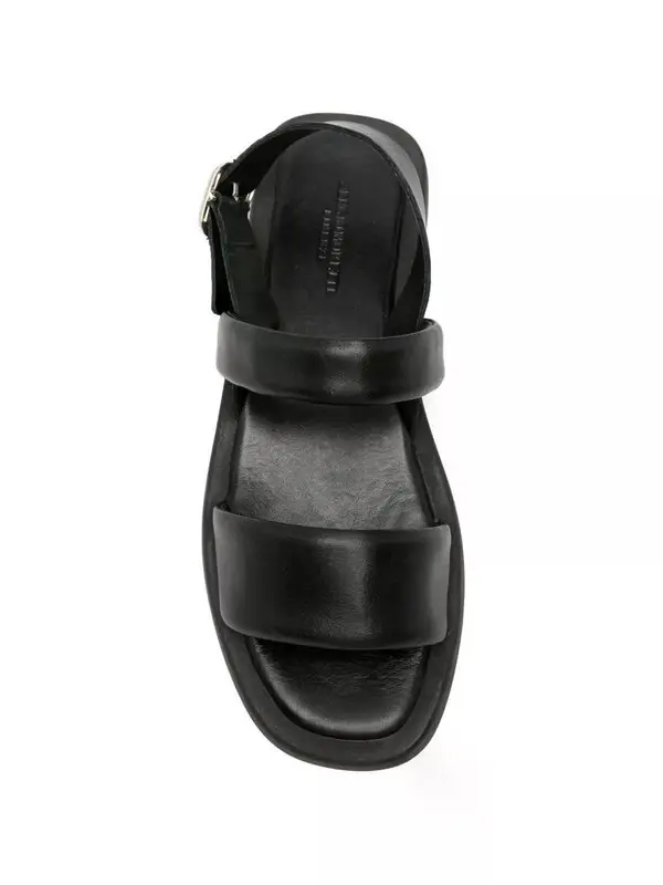 SERGIO MORETTI FIRENZE Padded Strap Buckle-fastening Sandals - Black