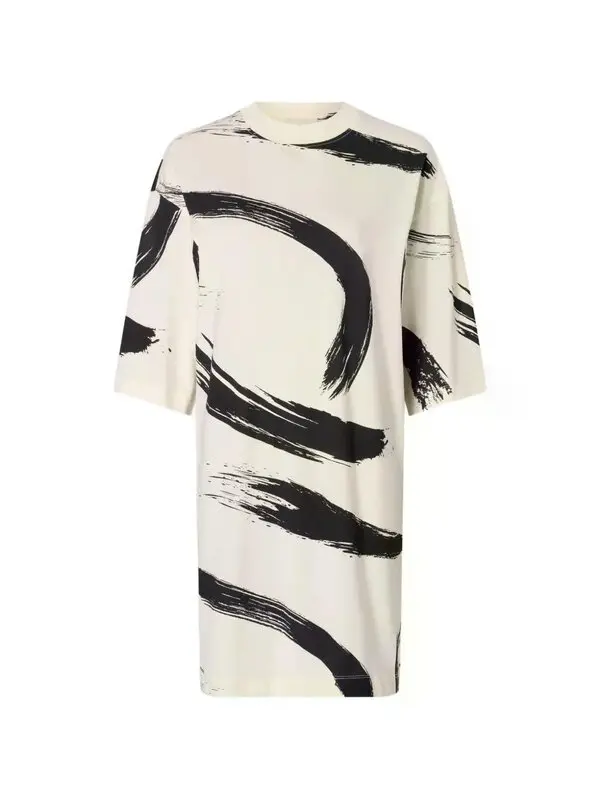 Loulou De Saison Abstract Print T-shirt - Neutrals