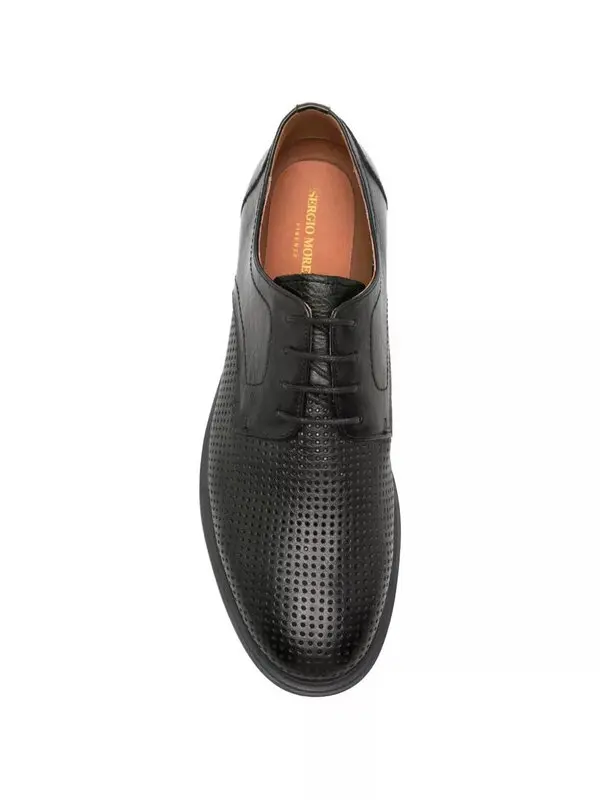 SERGIO MORETTI FIRENZE Perforated Leather Lace-up Shoes
