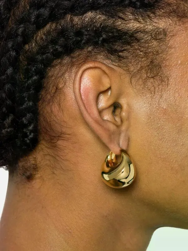 MISSOMA Sculptural Chubby Hoop Earrings - Gold