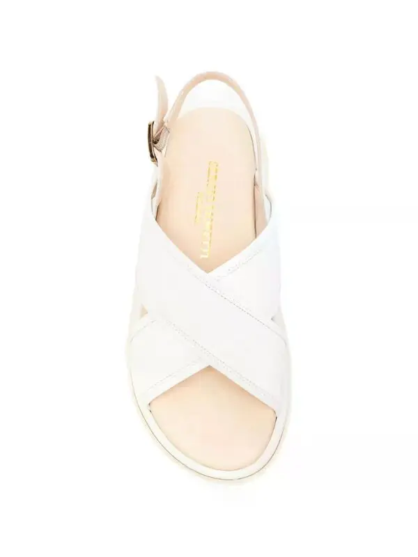 SERGIO MORETTI FIRENZE Crossover Strap Slingback Sandals
