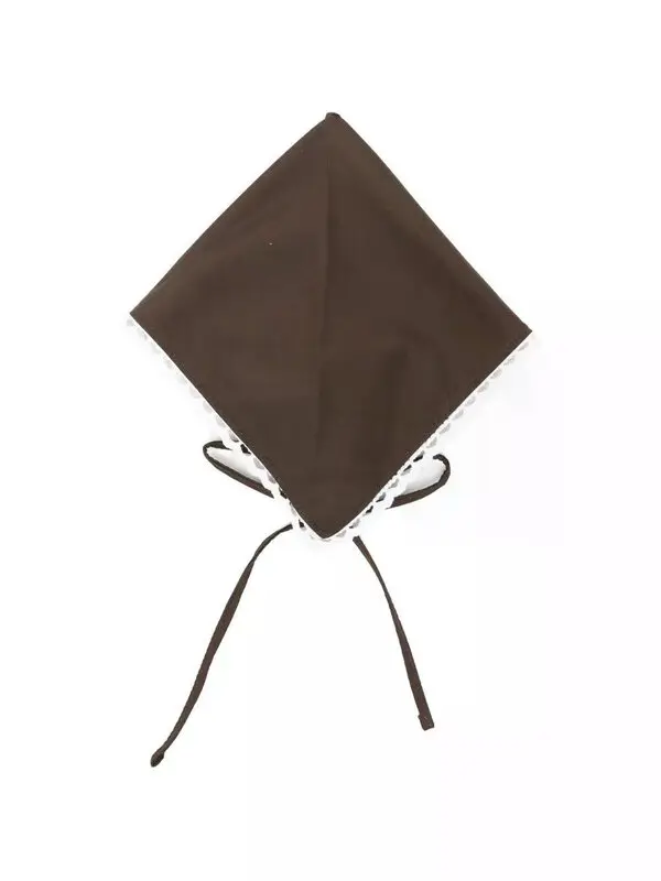 Miu Miu Lace-trimmed Hair Accessory - Brown