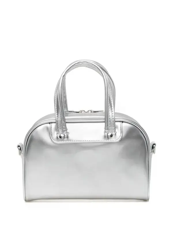 Adidas Logo Embossed Metallic Tote Bag
