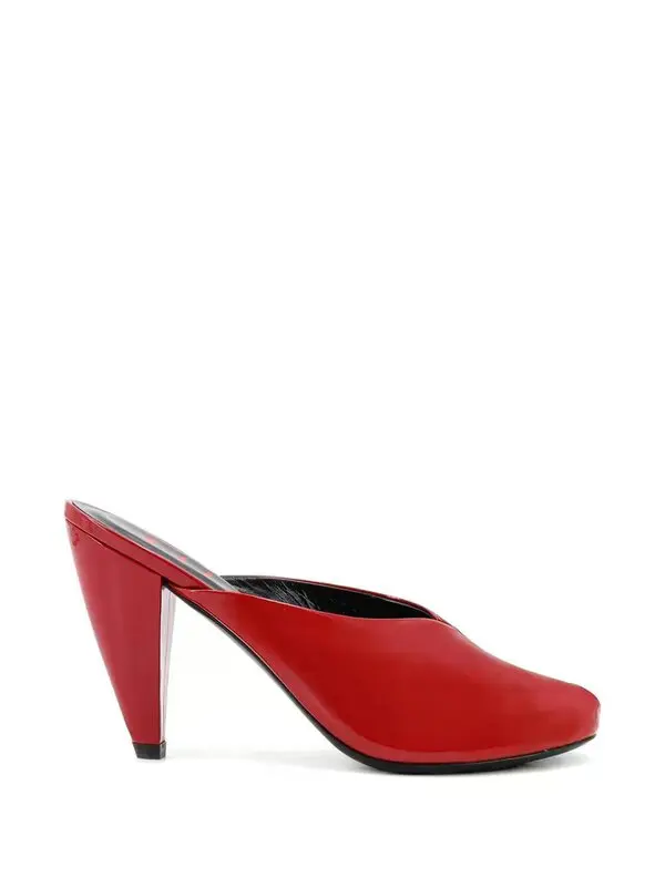 JUDE Patent Leather Mules - Red