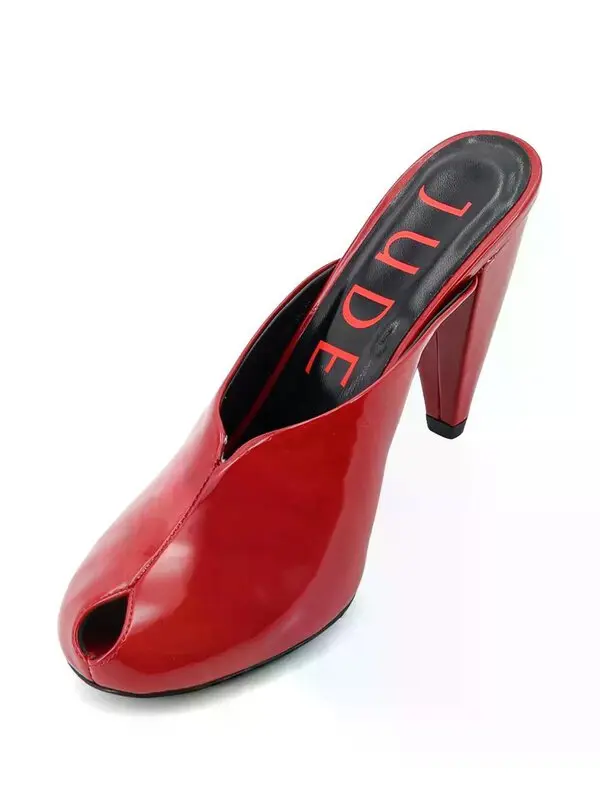 JUDE Patent Leather Mules - Red