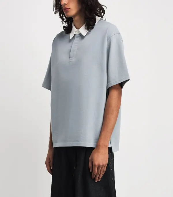 FRAME Contrast-collar Rugby Polo Shirt
