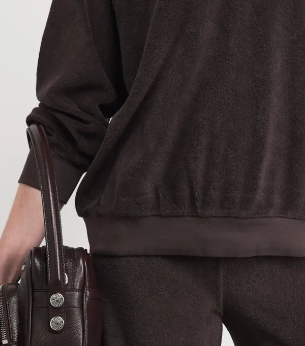 Suzie Kondi Cotton-blend Velour Sweatshirt