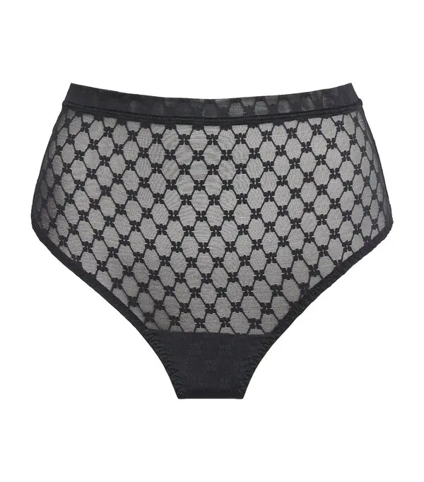 Simone Perele Lace Plume High-waist Thong
