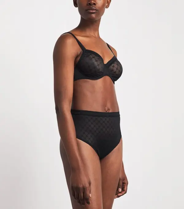 Simone Perele Lace Plume High-waist Thong