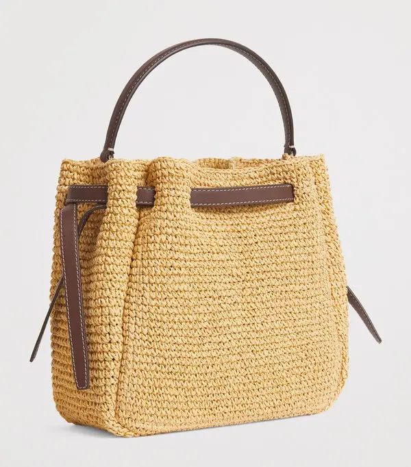 Tory Burch Small Raffia Bucket Bag