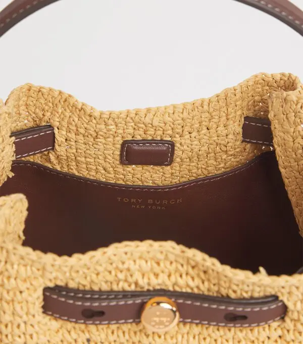 Tory Burch Small Raffia Bucket Bag