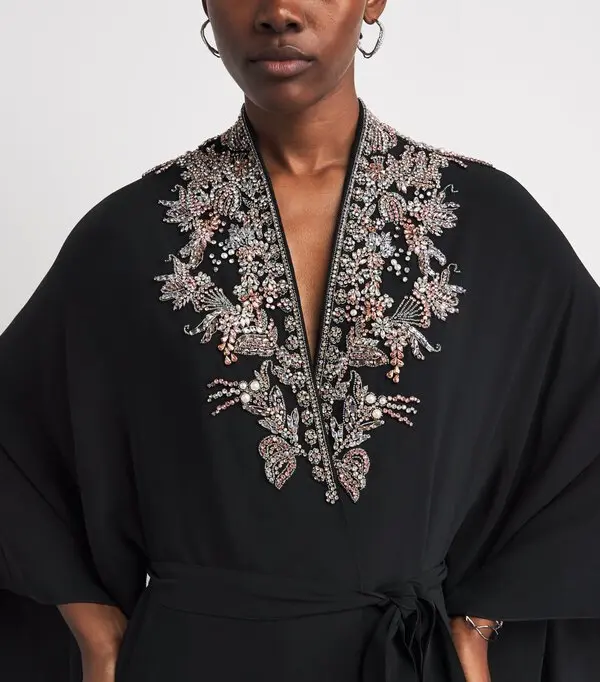 Zuhair Murad Embellished Cady Cape