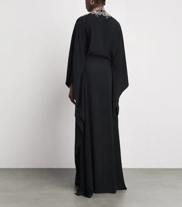 Zuhair Murad Embellished Cady Cape