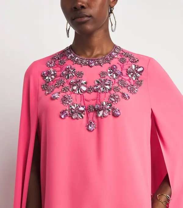 Zuhair Murad Embellished Cape Gown