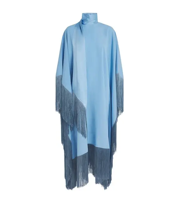 TALLER MARMO Fringed Kaftan Dress - Blue