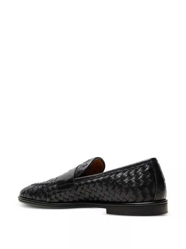 CHUCKIES Woven Leather Loafers