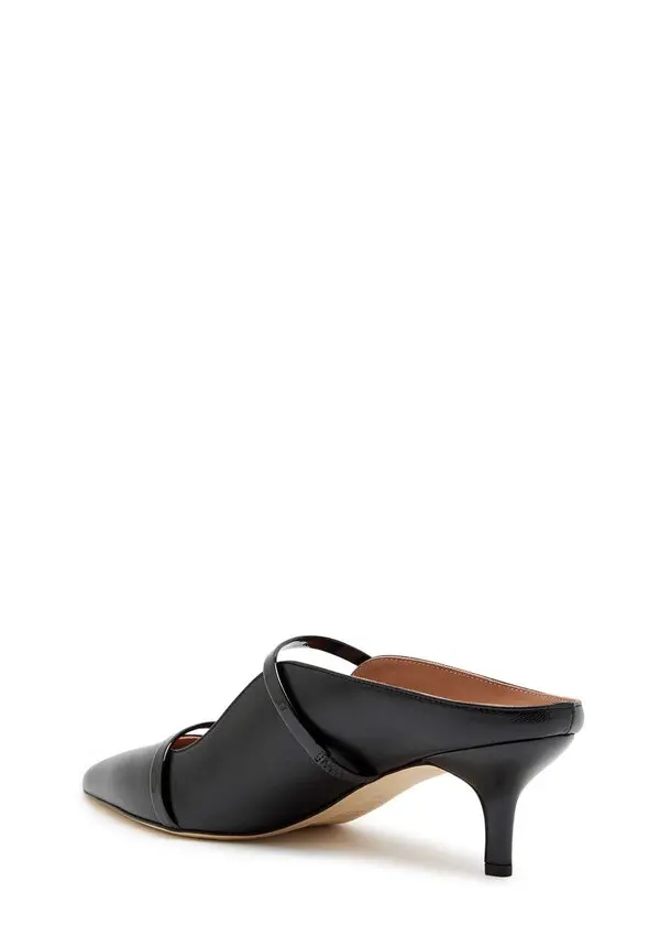 MALONE SOULIERS Maureen Leather Mules - Black