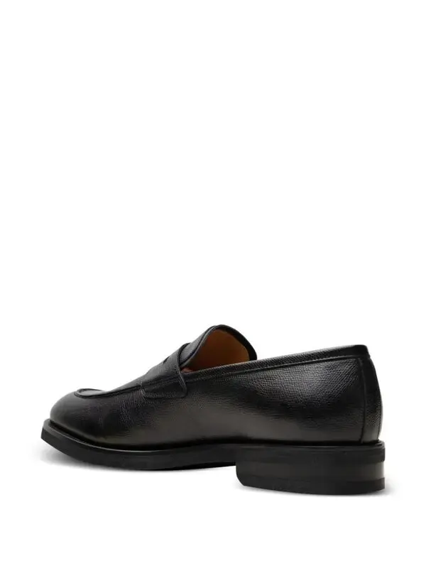 FERRAGAMO Leather Penny Slot Loafers