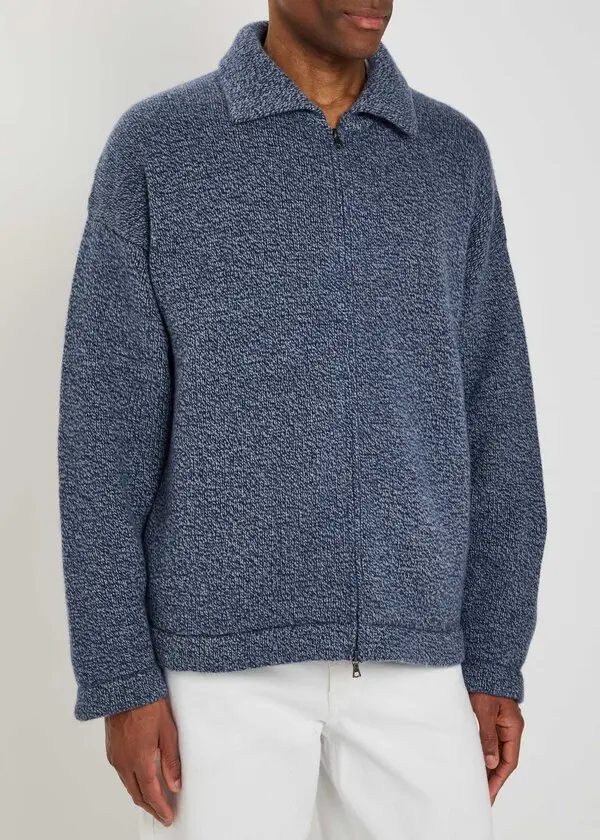 THE ELDER STATESMAN Hunter Zip-through Cashmere Jacket