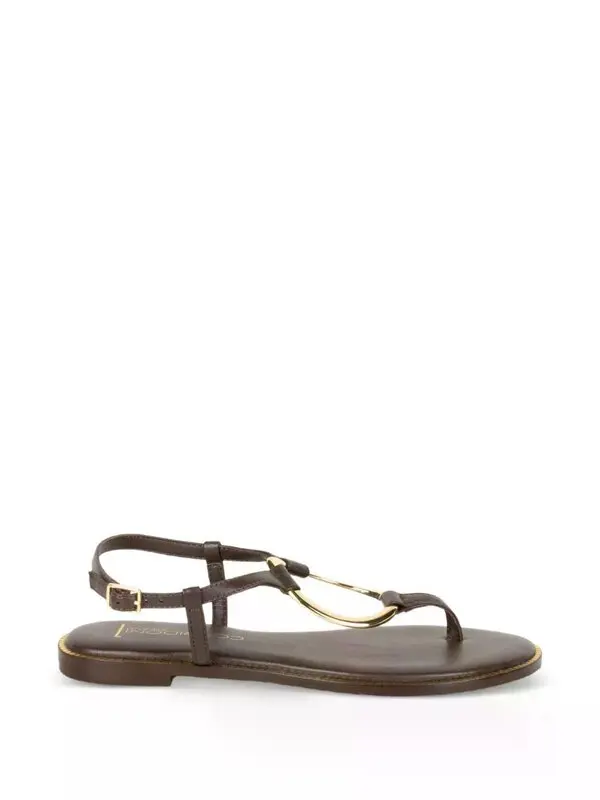SPAZIO CORRIDONI 1 Gold-tone Hardware Sandals