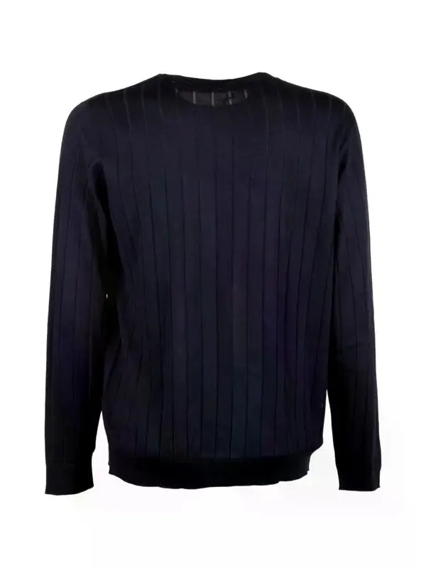 Peserico Ribbed Knit Crew Neck Long Sleeve Sweater