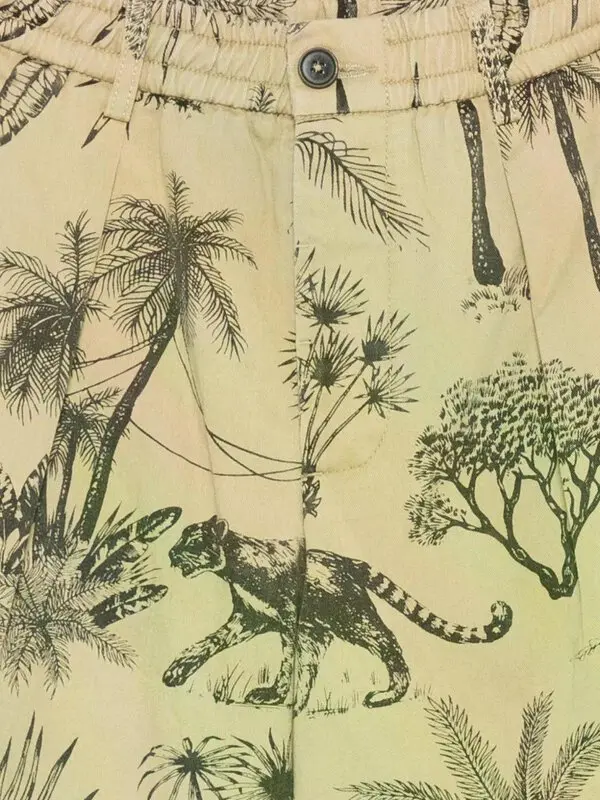 Universal Works Jungle Toile Pleated Shorts - Neutrals