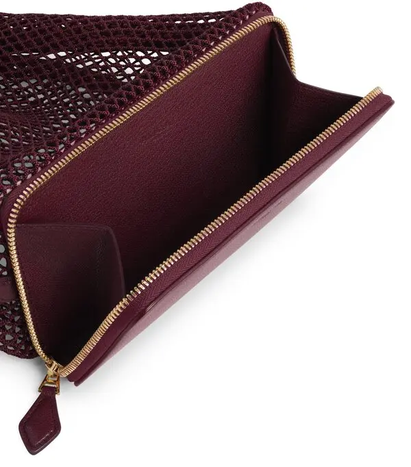 Alaïa Mesh Pochette Shoulder Bag - Red