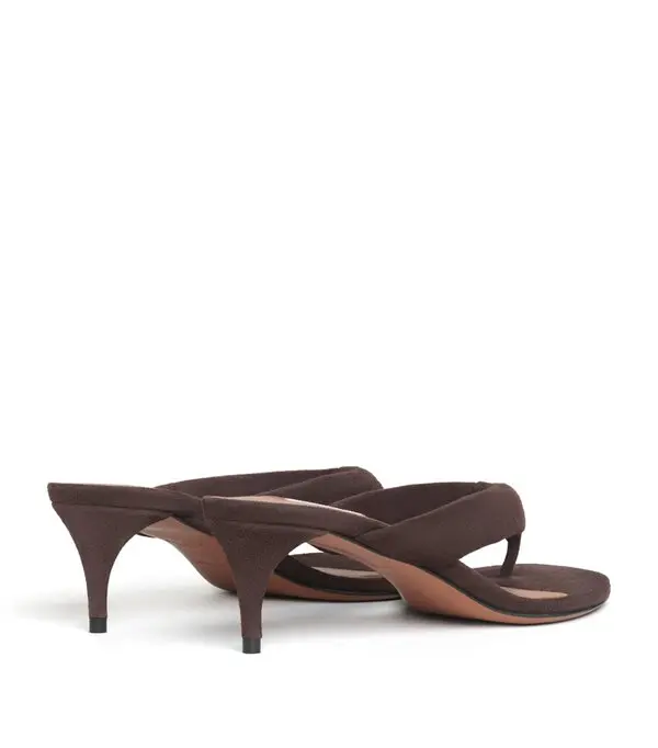 Alaïa Suede Thong Mules 55