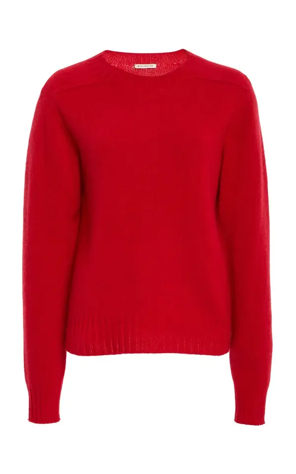 KALLMEYER Nina Ultrafine Merino Seamless Crewneck - Red