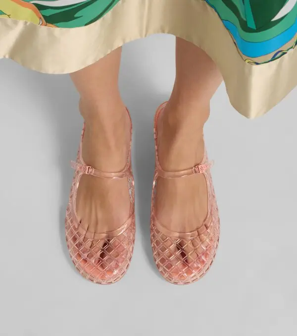 Tory Burch Mellow Mary Jane Mules - Transparent