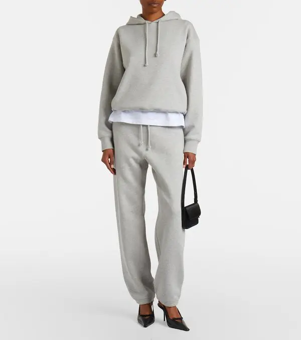 Victoria Beckham Jules Cotton Jersey Sweatpants