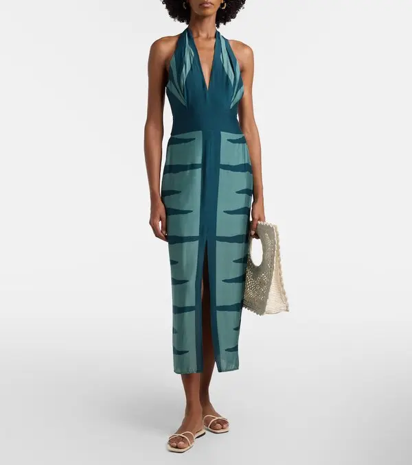 VIX PAULA HERMANNY Printed Midi Dress