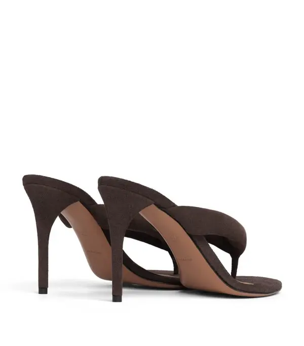 Alaïa Suede Thong Mules 90
