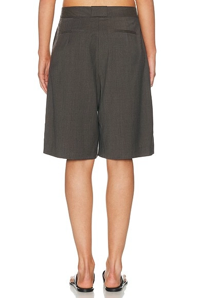 ST. AGNI Wool Pleat Loop Short