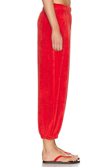 Suzie Kondi Paxos Terry Pocket Pant - Cherry