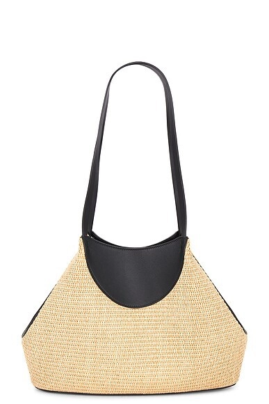 Givenchy Small Facet Cabas Bag In Raffia - Natural