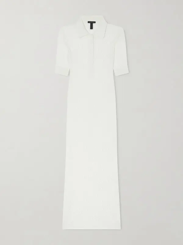 Kiki De Montparnasse Crocheted Silk Coverup - Neutrals
