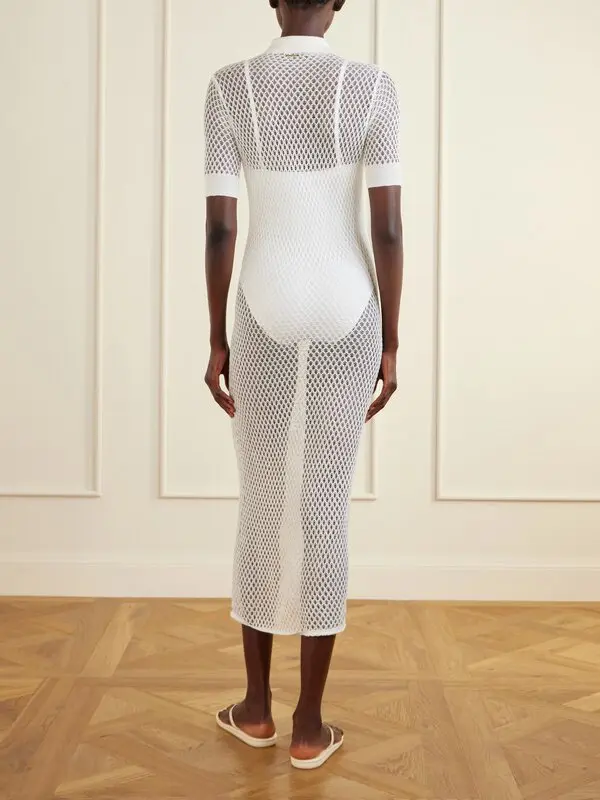 Kiki De Montparnasse Crocheted Silk Coverup