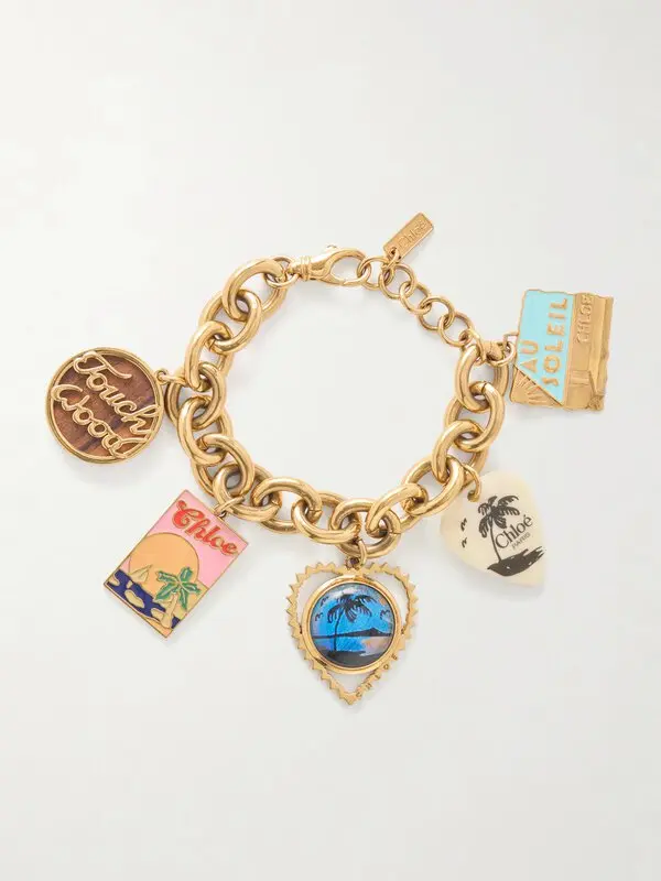 Chloé Gold-tone Charm Bracelet - Multi