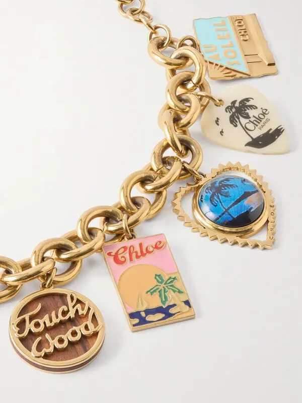 Chloé Gold-tone Charm Bracelet - Multi