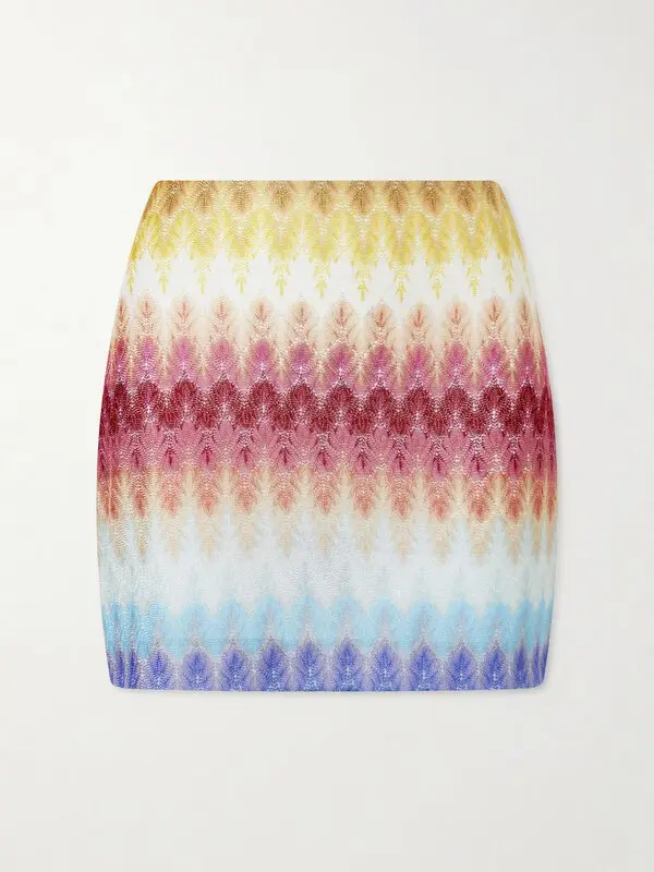 Missoni Crochet-knit Mini Skirt - Red