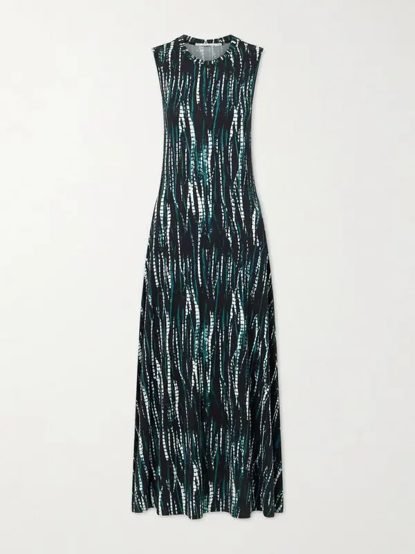 Proenza Schouler White Label Jordyn Printed Jersey Midi Dress - Multi