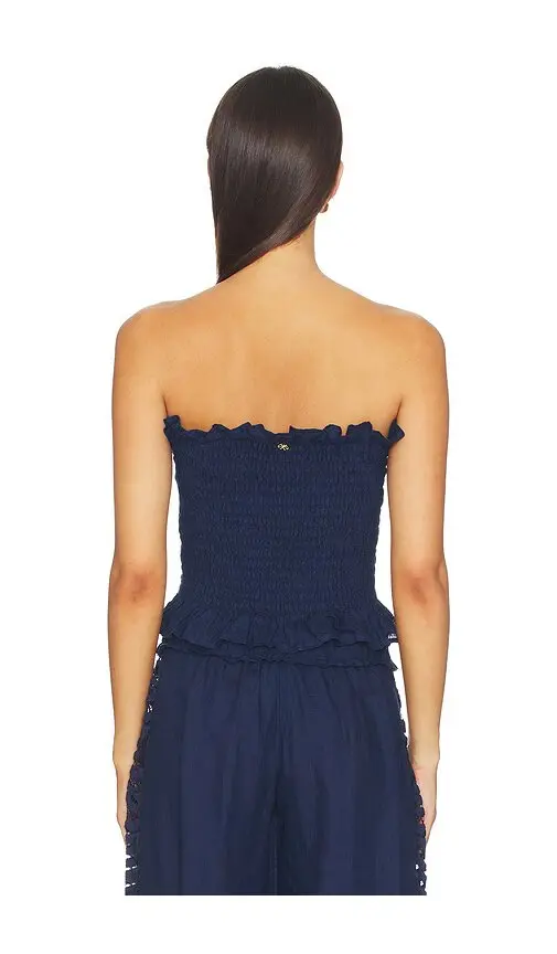 PQ SWIM Lexi Smocked Top