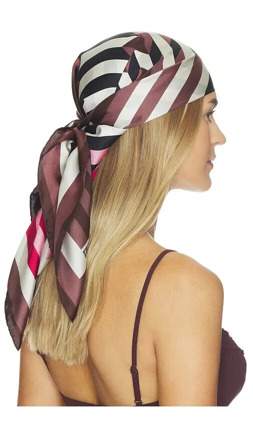Missoni Foulard Scarf In Multi - Brown
