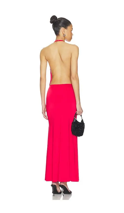 Superdown Liesel Halter Maxi Dress