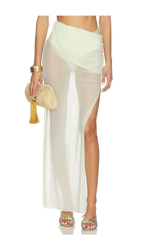 SHANI SHEMER Alana Maxi Skirt - Mint