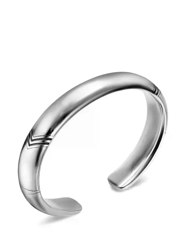 David Yurman Chevron Bold Cuff Bracelet In Sterling - Silver