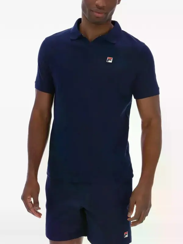 FILA Tristiano Logo-patch Short-sleeve T-shirt - Blue