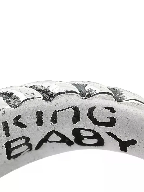 KING BABY STUDIO Sterling Two Stone Twisted Band Ring