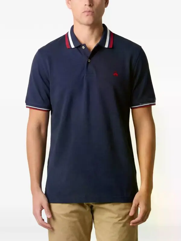 Brooks Brothers Embroidered-logo Polo Shirt - Blue